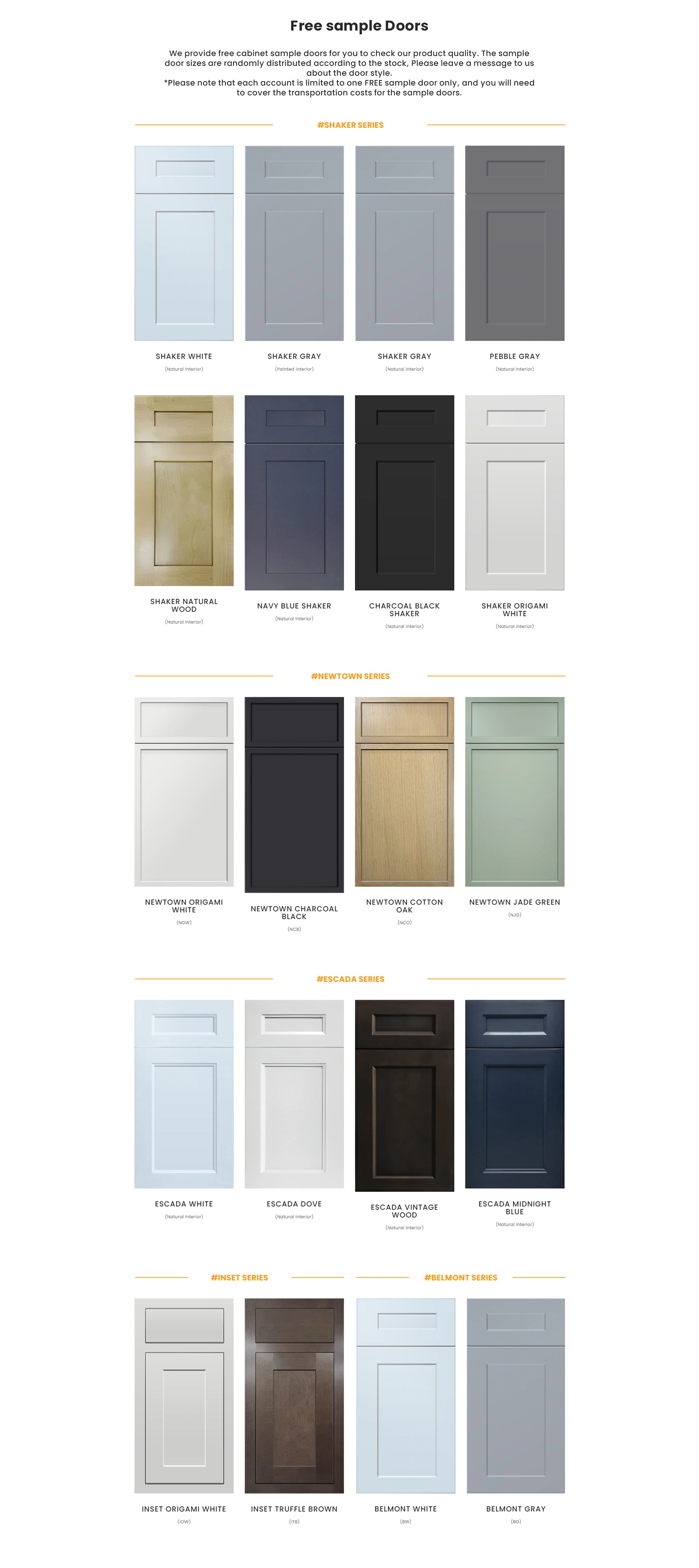Free Sample Doors – Cozyhommie