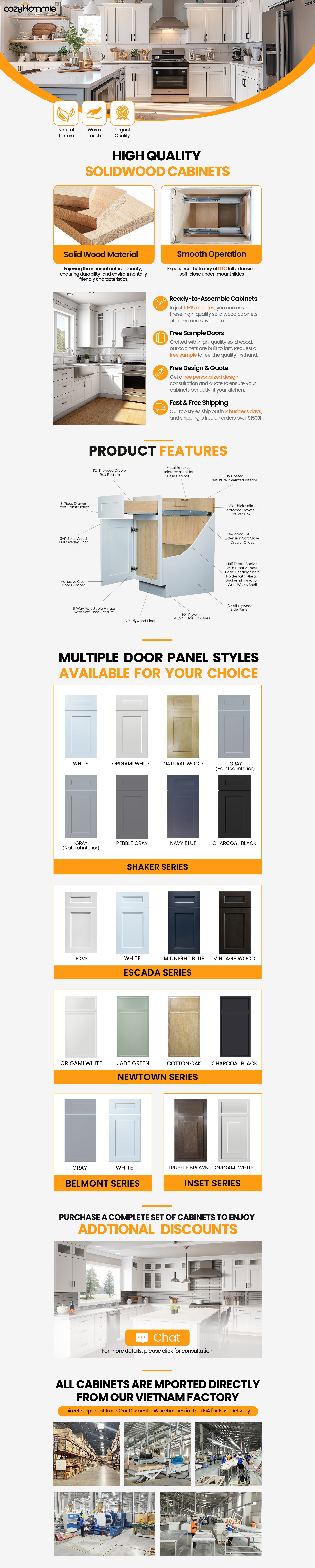 RTA Solid Wood Escada Base Tray Cabinet Midnight Blue for Kitchen, Bat ...